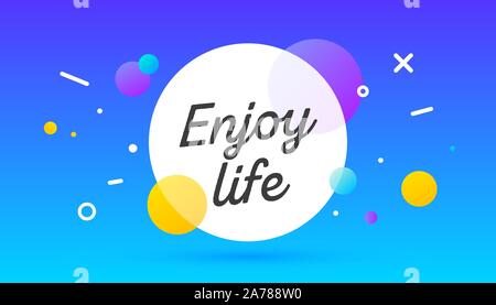 Enjoy your day quote poster design Stock Vector Image & Art - Alamy