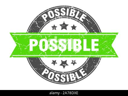 possible ribbon. possible round green sign. possible Stock Vector Image ...