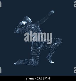 3D Model of Man. Vector Illustration Stock Vector Image & Art - Alamy