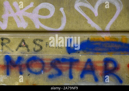 Mostar, street graffiti, Ljubljana, Slovenia Stock Photo - Alamy