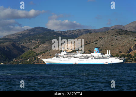 Marella Celebration cruise ship, operated by the holiday company TUI ...