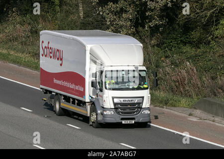 Safeway supermarket lorry heavy goods vehicle carrying the logo ...