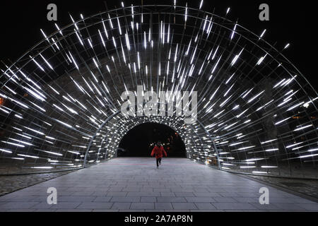 An installation entitled Whole Hole on the waterfront as part of the ...