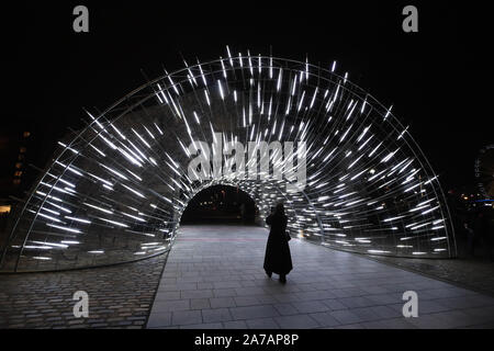 An installation entitled Whole Hole on the waterfront as part of the ...