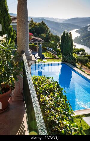 View over the Douro valley in Mesao Frio, Portugal Stock Photo - Alamy
