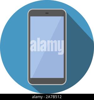 A flat vector illustration of a smartphone screen showing a live video ...