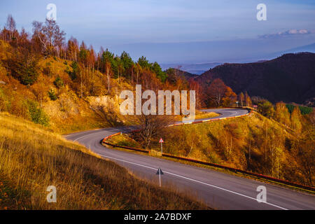 Mountains in the fall season, Paltinis area, Sibiu county, Romania ...