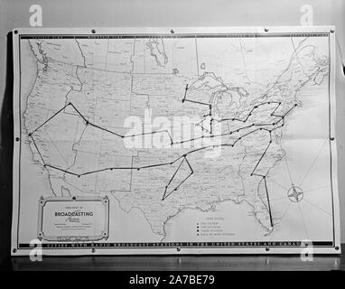 Vintage map of the United States 1930s Stock Photo - Alamy