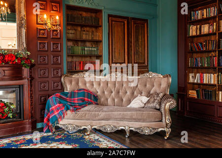Classic Home Library Study Luxury Classic Interior Of Home Library.