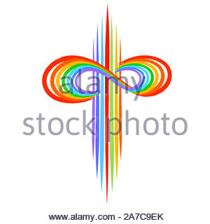 rainbow symbol of infinity Stock Vector Art & Illustration, Vector ...