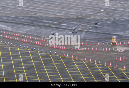 Aerial view of the runway at Manston Airport in Kent, which is to be ...