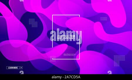 Geometric background flat layout template on purple gradient backdrop ...