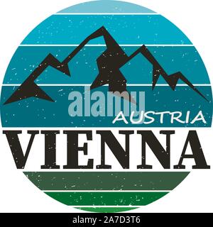 Emblem of Vienna. City of Austria. Vector illustration Stock Vector ...
