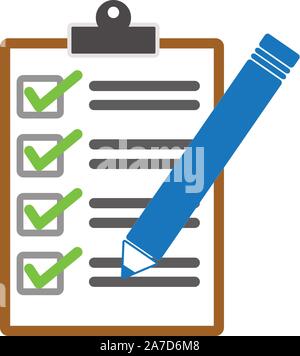 Checklist icon from Business on white background. Checklist icon for ...