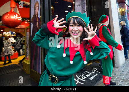 Hamley's unveils Christmas windows with Elf cast Featuring: kimberley ...