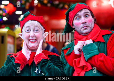 Hamley's unveils Christmas windows with Elf cast Featuring: kimberley ...
