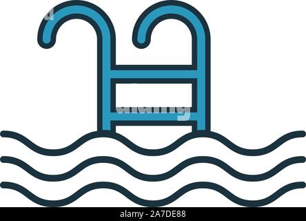 Pool creative icon. Simple element illustration. Pool concept symbol ...