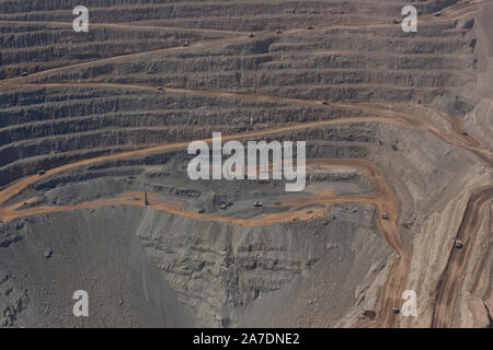 open pit copper mine Chile Candeleria Mine Atacama desert Stock Photo - Alamy