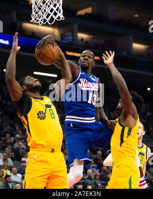 Utah Jazz guard Emmanuel Mudiay (8) in the first half of an NBA ...
