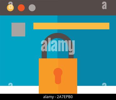 Padkock of security system vector design Stock Vector Image & Art - Alamy