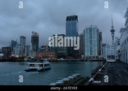 Auckland CBD in the evening Stock Photo - Alamy