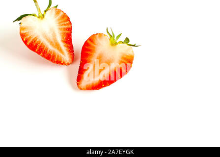 Vivid red color of fresh sweet strawberry Stock Photo - Alamy