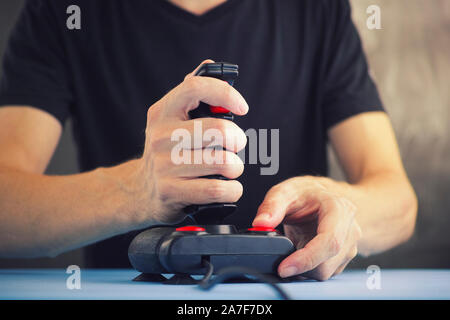 Classic Retro PC from the Eighties with Monitor, Mouse and Joystick ...