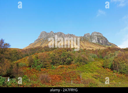Torridonian Sandstone bedrock and a Lewisian Gneiss erratic boulder ...