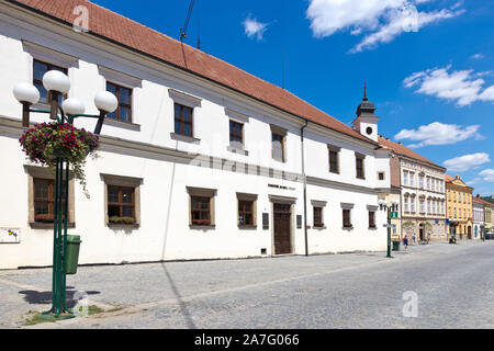 Památník Alfonse Muchy, Ivančice, Kraj Vysočina, Česka republika ...