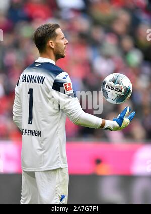 Goalkeeper Oliver Baumann TSG 1899 Hoffenheim concedes goal, goal ...