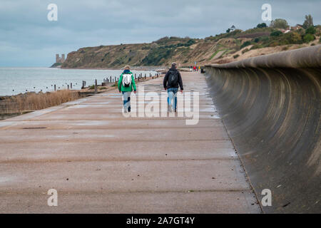 Autumn Walk,Reculver Country Park,Saxon Shore Way.Nr,Herne Bay.Kent ...