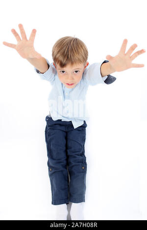 Finger pointing forward Stock Photo - Alamy