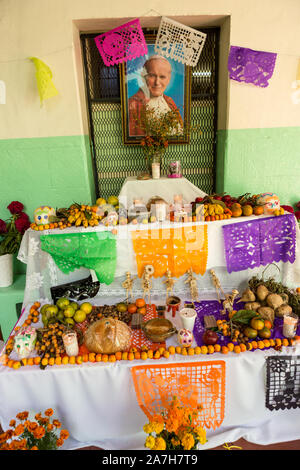 A Colorful altar of the dead in day of the dead in mexico Stock Photo ...