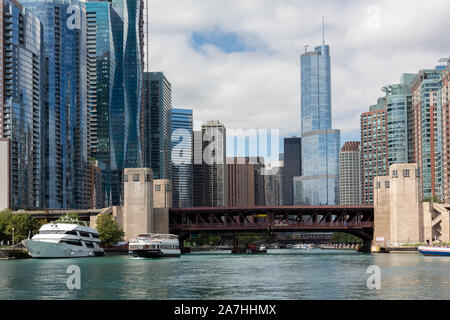 Chicago waterfront from Lake Michigan Stock Photo - Alamy