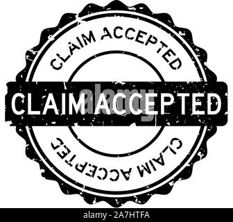 claim accepted label sign. round stamp. ribbon. band Stock Vector Image ...