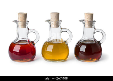 Different types of oil isolated on white Stock Photo - Alamy