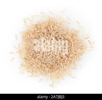 rice grains isolated on white background Stock Photo - Alamy