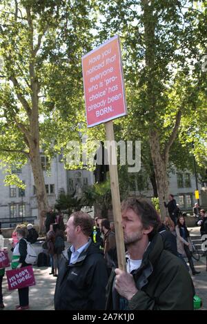 Pro life March for life UK, Parliament square, London, England Stock ...