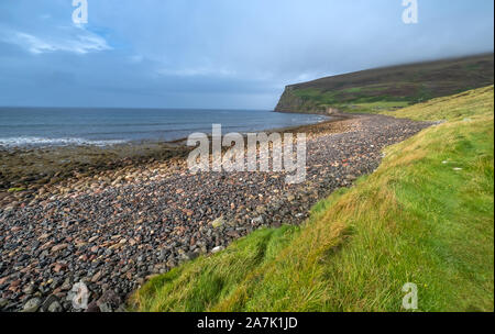 Rackwick Bay, a crofting township on the island of Hoy and considered ...