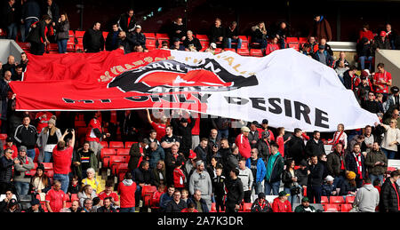Charlton Athletic's fans during the game Stock Photo - Alamy