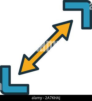 Scalability Simple vector icon. Illustration symbol design template for web mobile UI element ...