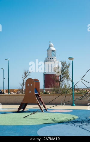 Playground at the Europa Point, Gibraltar Stock Photo - Alamy