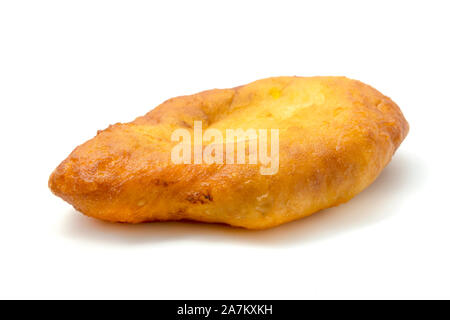 Baked pirozhki on white background. Delicious pastry Stock Photo - Alamy