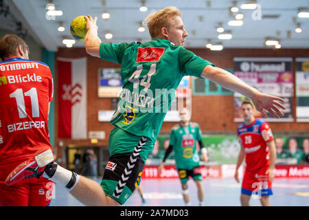 Minden, Germany. 03rd Nov, 2019. Handball: Bundesliga, 11th matchday ...