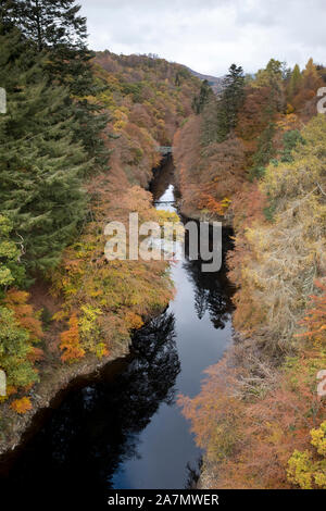 The River Garry in the Pass of Killiecrankie near Pitlochry, Perthshire ...