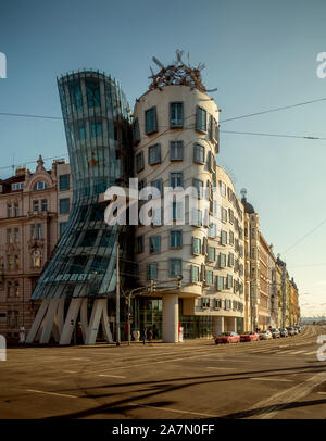 The Dancing House, designed by Vlado Milunic & Frank Gehry, is also ...