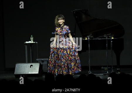 Japanese singer-songwriter Ai Otsuka performs during her "AIO PIANO at ...