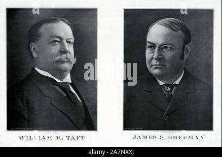 Campaign poster with portrait of Republican nominee, William Howard ...