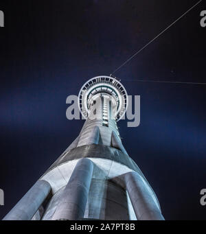 base of sky tower auckland,new zealand Stock Photo - Alamy