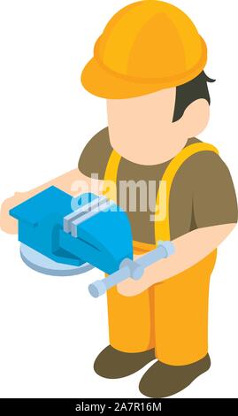 Operator worker icon vector male Construction service person profile ...